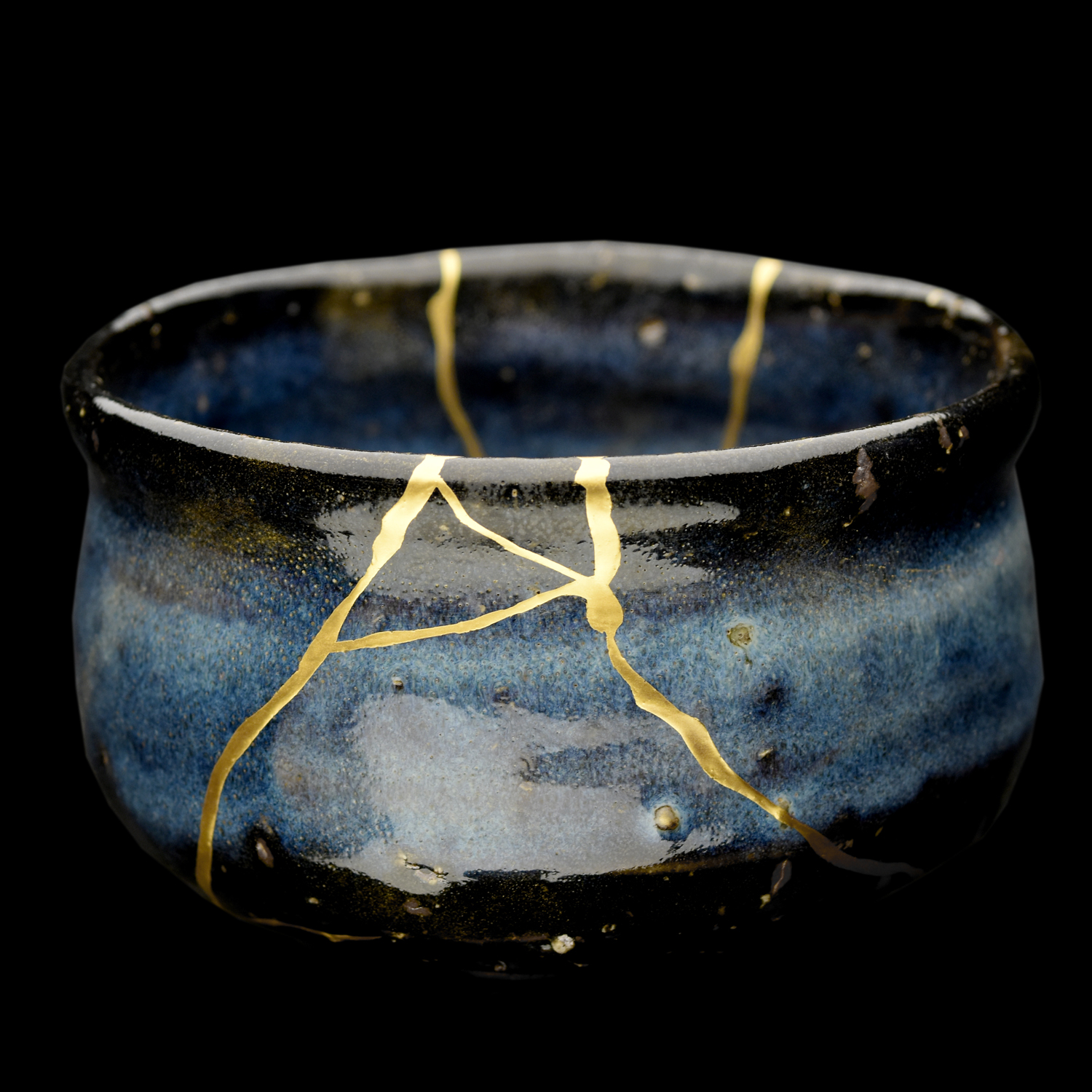Bol bleu Hagi 1 LD | Kintsugi by Myriam GREFF
