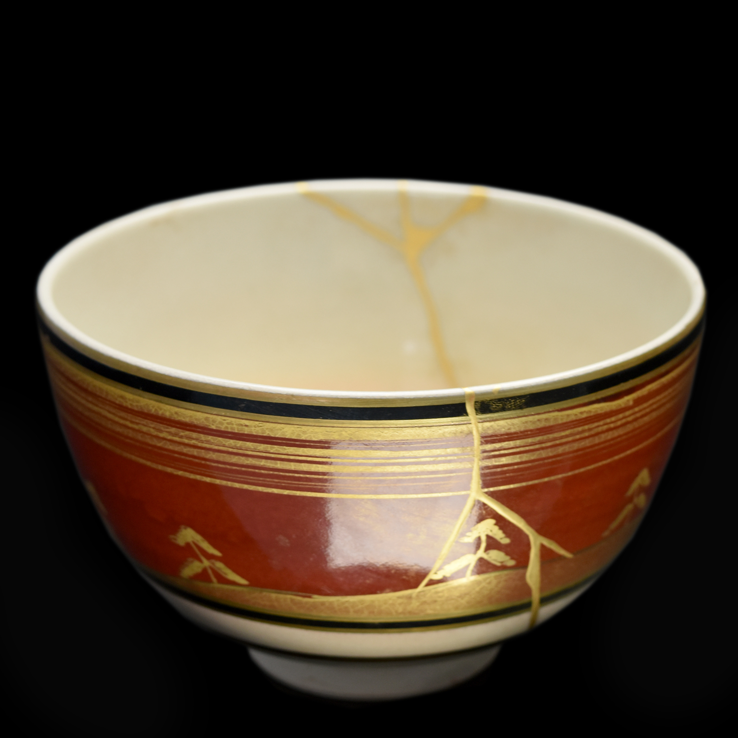 bol rouge cèdre LD | Kintsugi by Myriam GREFF