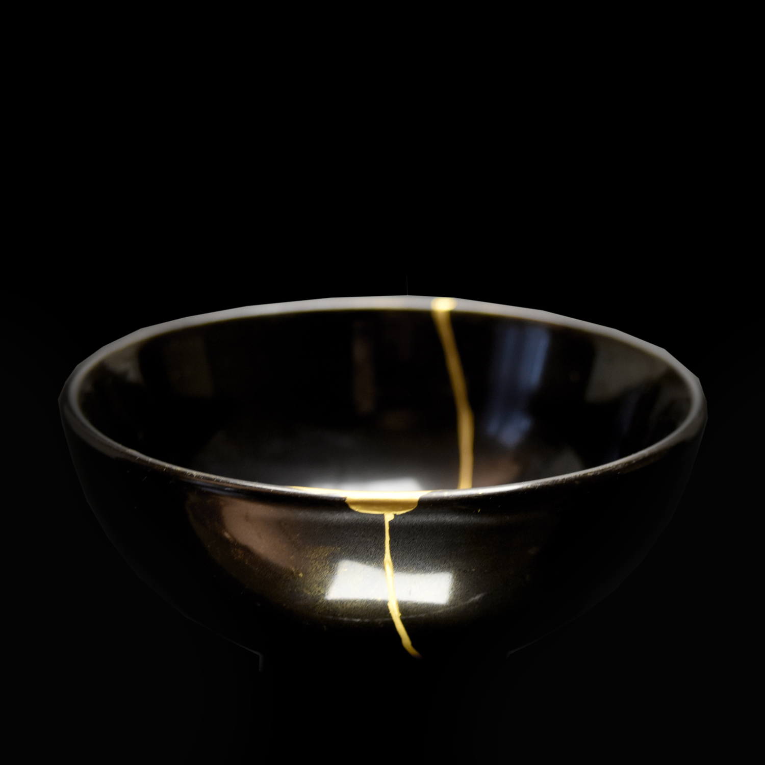 bol noir cerisier LD | Kintsugi by Myriam GREFF